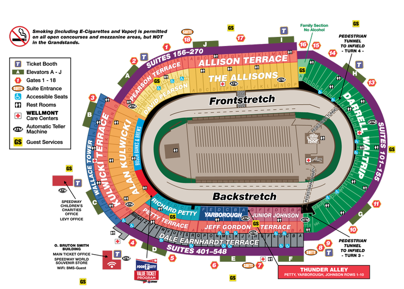 Bristol Motor Speedway View From Seats