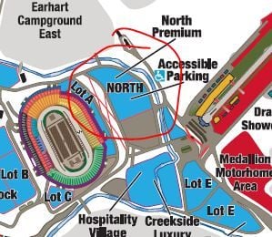 Bristol Motor Speedway Map