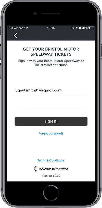 Mobile Tickets Step-by-Step | Events | Bristol Motor Speedway