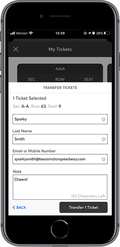 Mobile Tickets Step-by-Step | Events | Bristol Motor Speedway